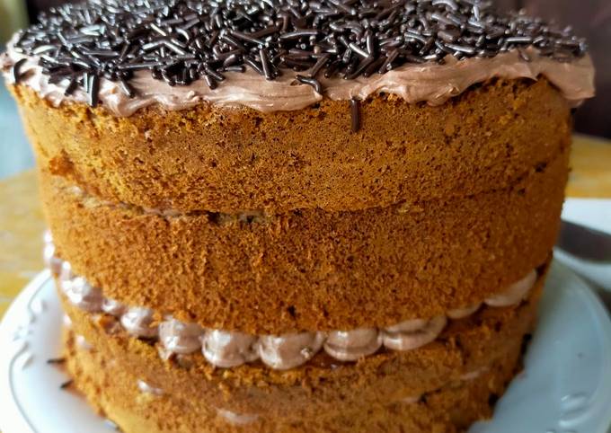 Resep Mocca Sponge Cake oleh Dinda Ayu - Cookpad