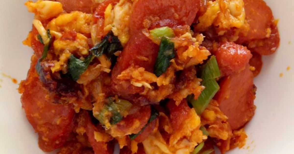 Resep Orak Arik Telor Sosis oleh Tan Liana Irawan - Cookpad