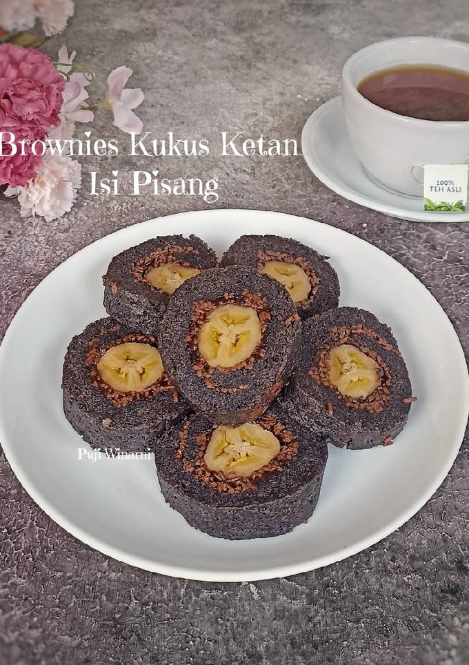 Resep Brownies kukus ketan isi pisang oleh Puji Winarni - Cookpad
