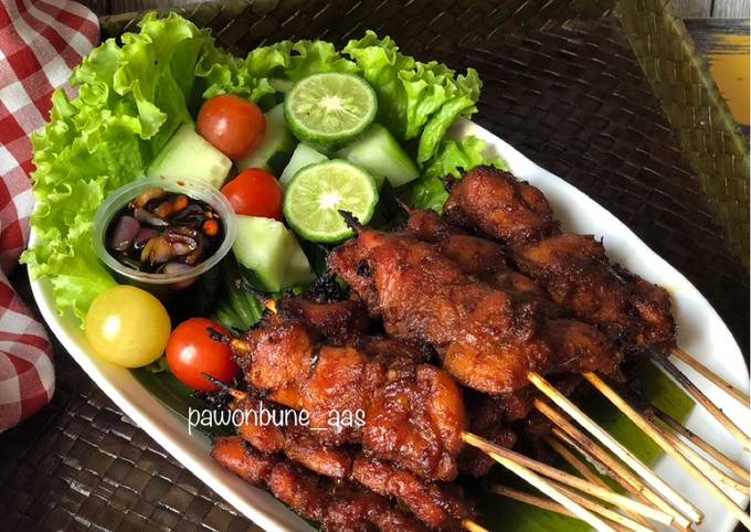 Resep Sate Ayam Pedas Manis (ala Bali) oleh pawonbune_aas - Cookpad