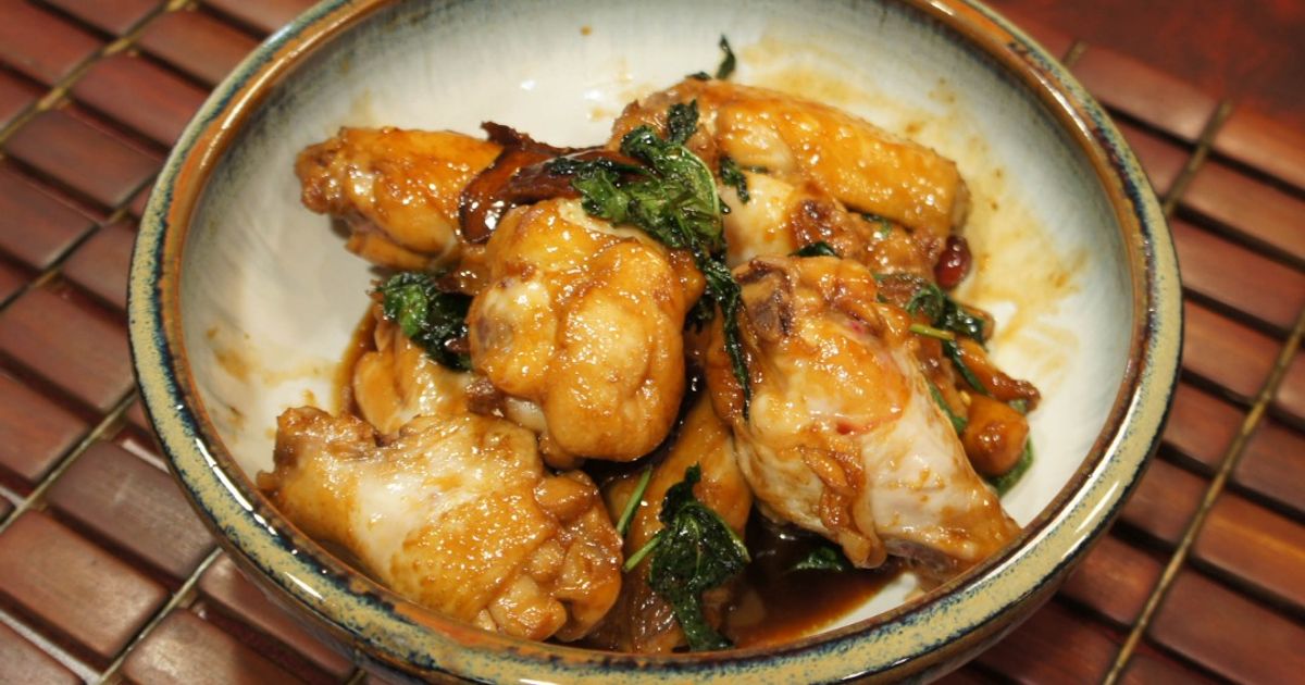 Three Cup Chicken Recipe By Julie Mrs. Lin's Kitchen