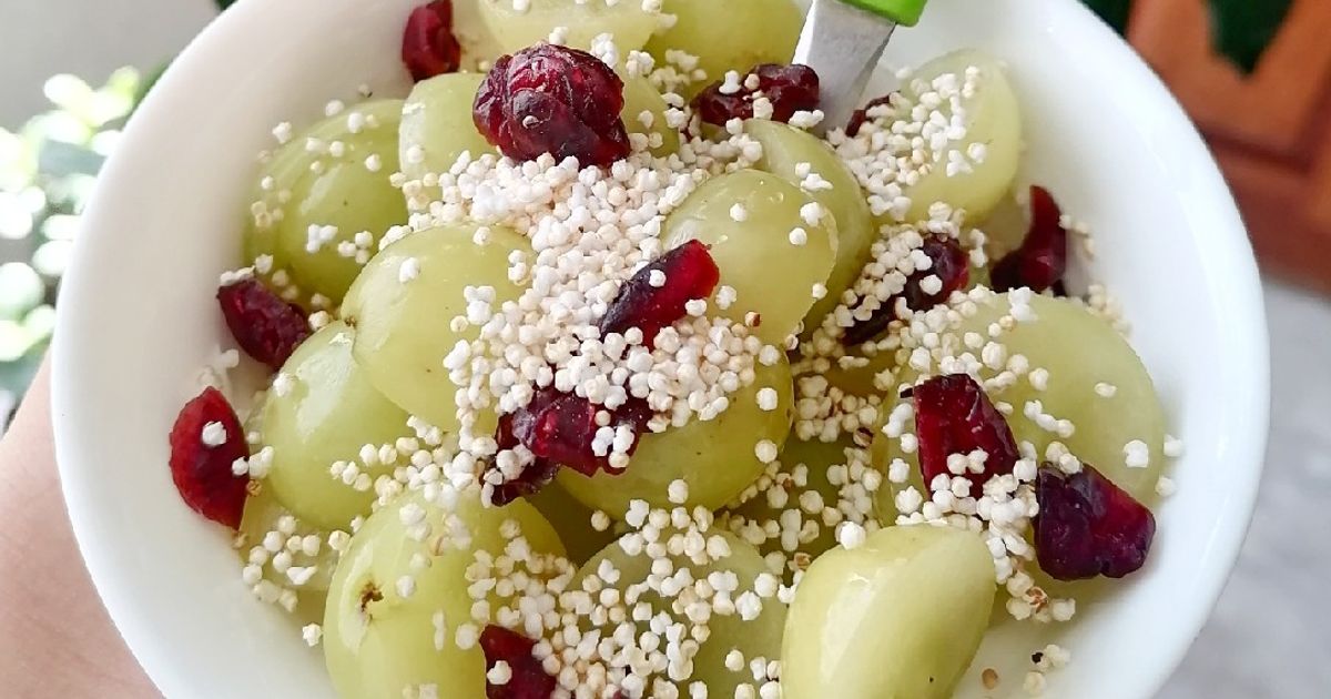 Yogurt Griego Con Uvas 🍇 Receta de Regina Hernandez- Cookpad