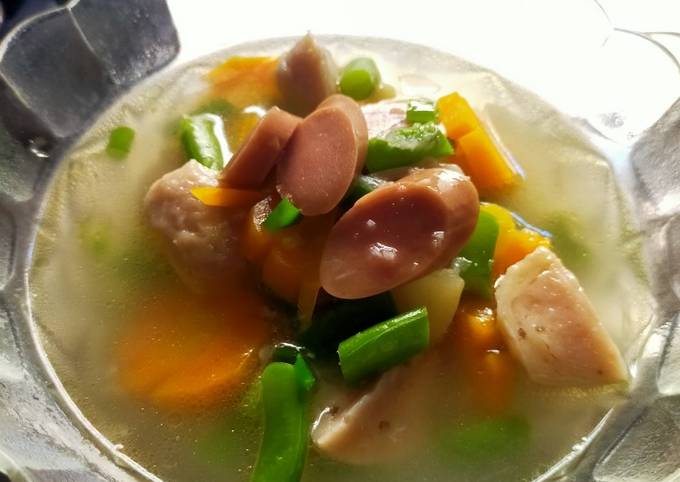Resep Soup Baso Sosis oleh Bunda Bryna 💕 - Cookpad