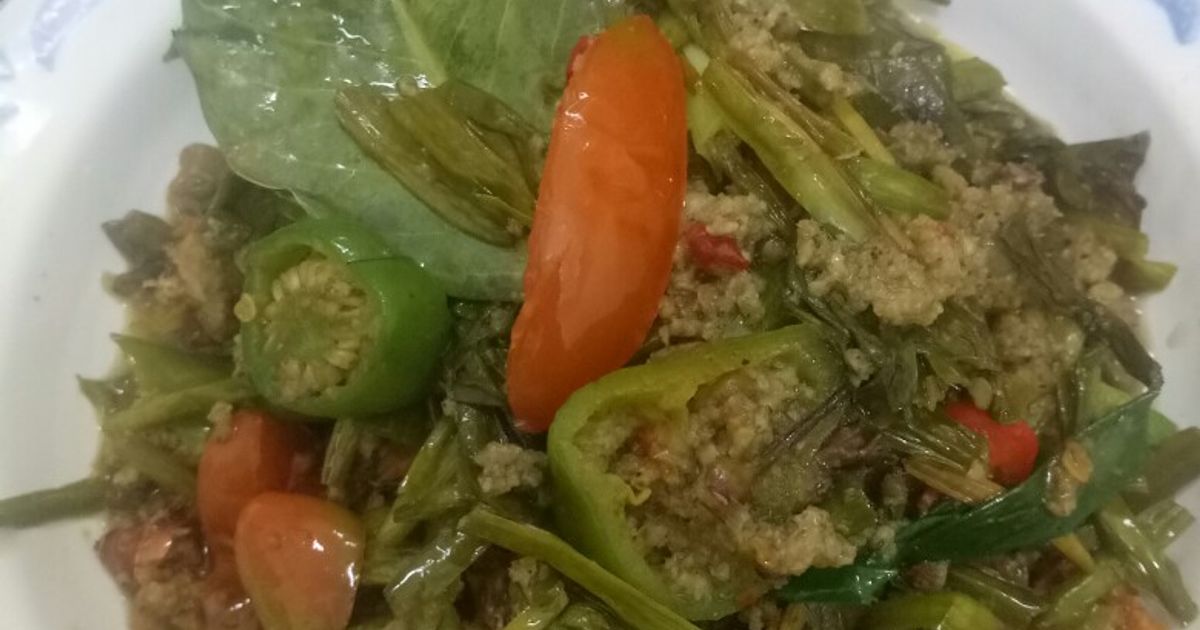 Resep Cobek Genjer Cabe Bendot oleh ayomi - Cookpad