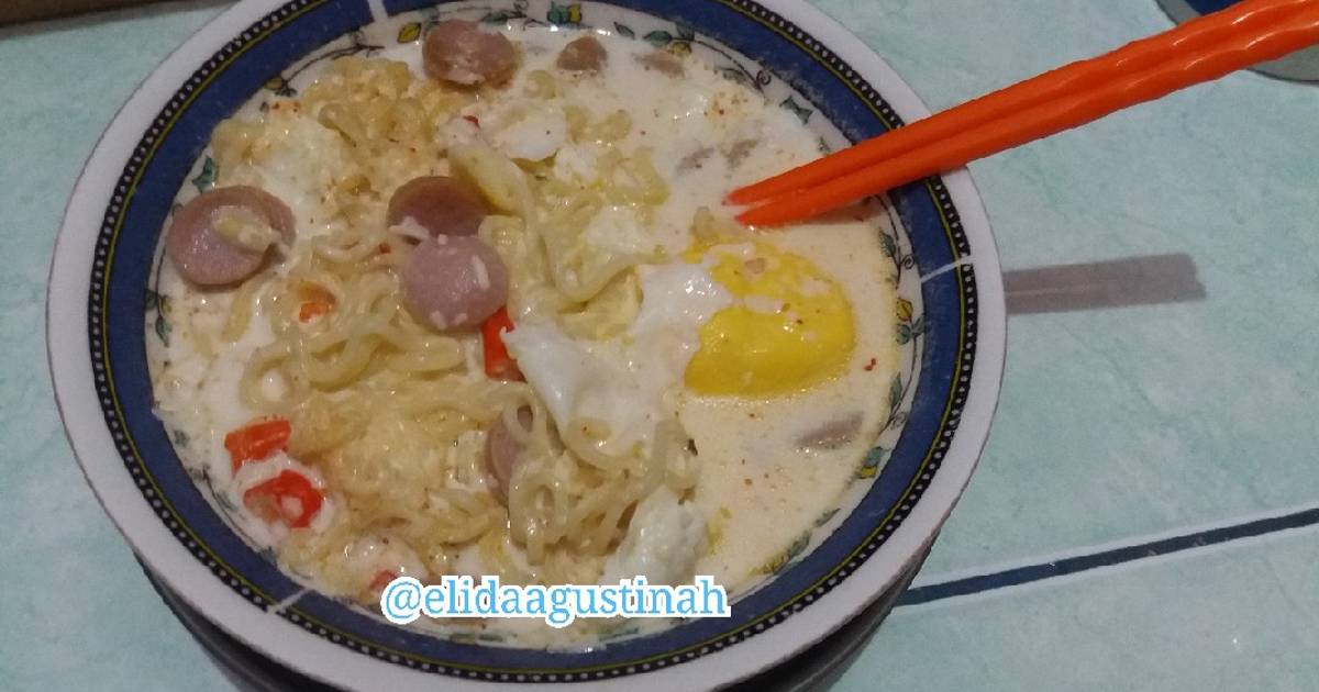 Resep Indomie Creamy 🍜 oleh Elida Agustinah - Cookpad