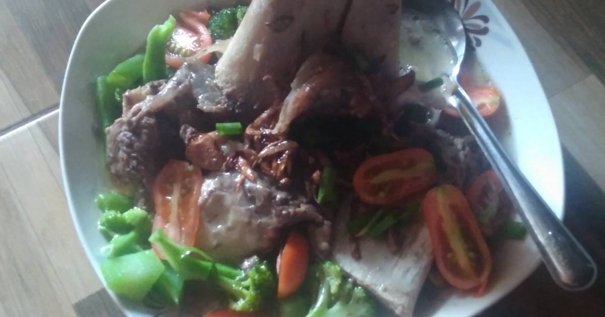 Resep Sup sumsum sapi rumahan oleh Sri Mulyani - Cookpad