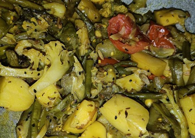 Mix Vegetable Sabji Recipe by Sarita Srivastava - Cookpad