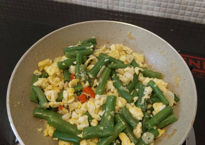 Resep Tumis Buncis Telor oleh Wulan - Cookpad