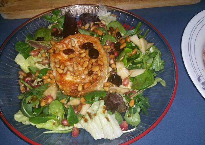 Ensalada Templada Con Queso Rulo De Cabra Y Frutos Secos Receta De