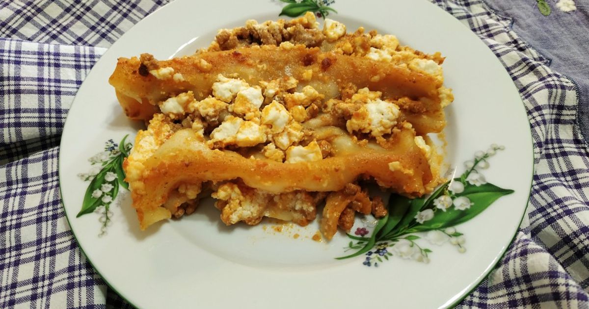 Κανελόνια με κιμά και τυρί φέτα Συνταγή από τον/την Anna Beni - Cookpad
