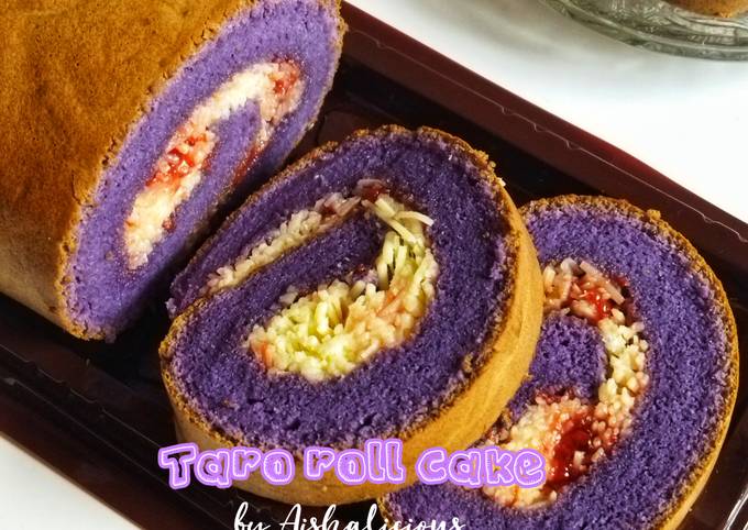 Resep Taro roll cake oleh Neni Suheni - Cookpad