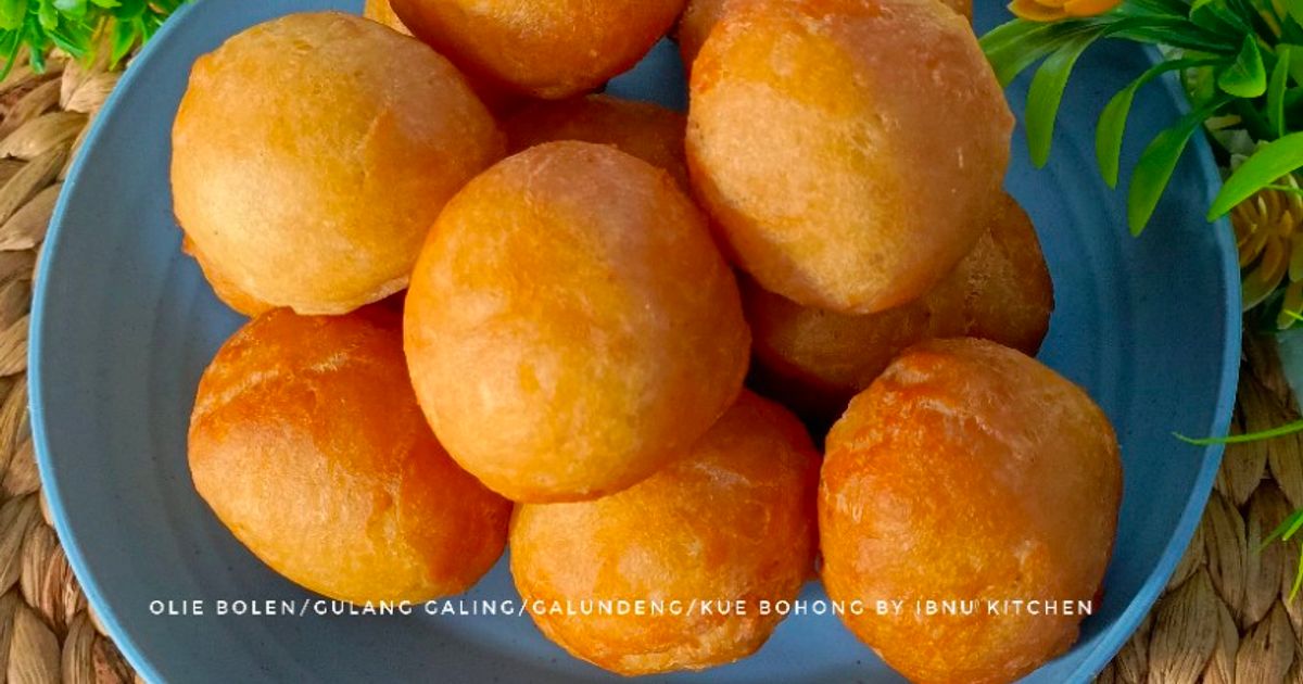 Resep Olie Bolen/Gulang Galing/Galundeng/Kue Bohong Tanpa Telur oleh ...