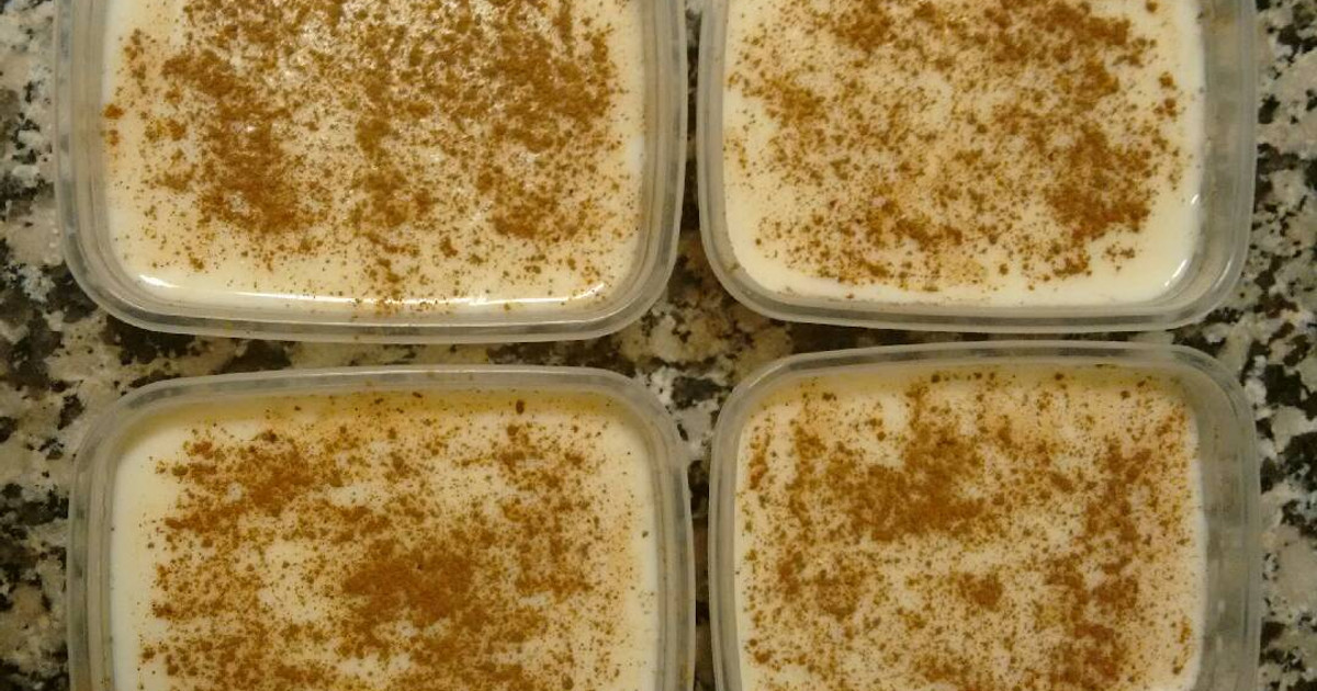 Postre De Cuajada Con Nata Receta de Rosario