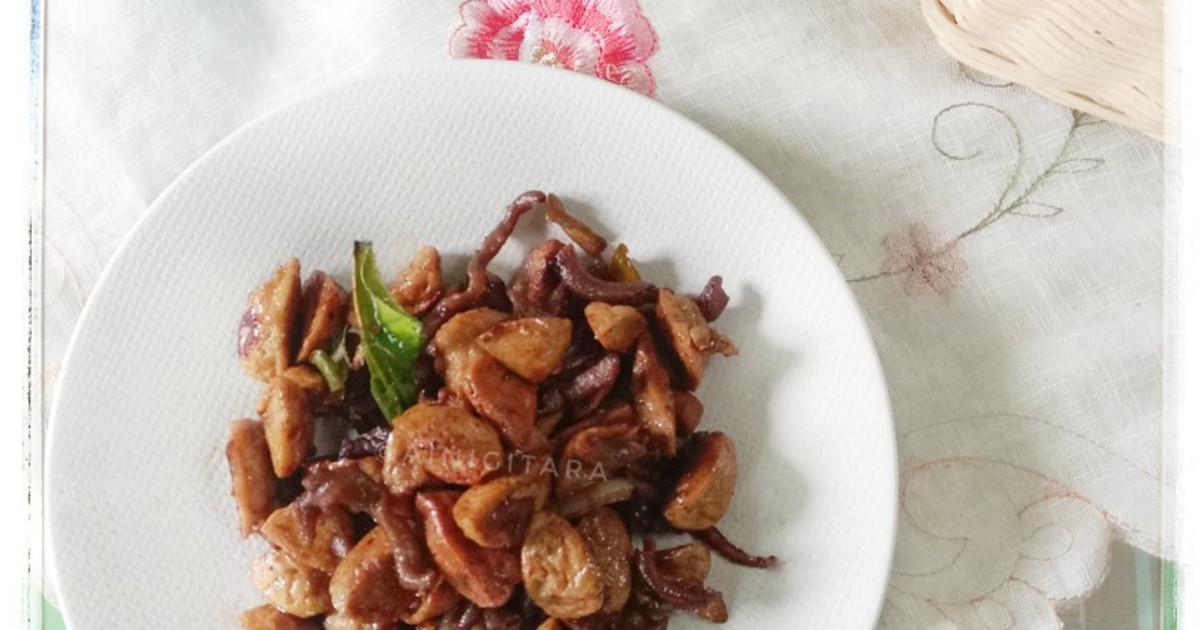 Resep Bakso Dan Usus Ayam Saus Tiram oleh Aini mama 2N 2R - Cookpad