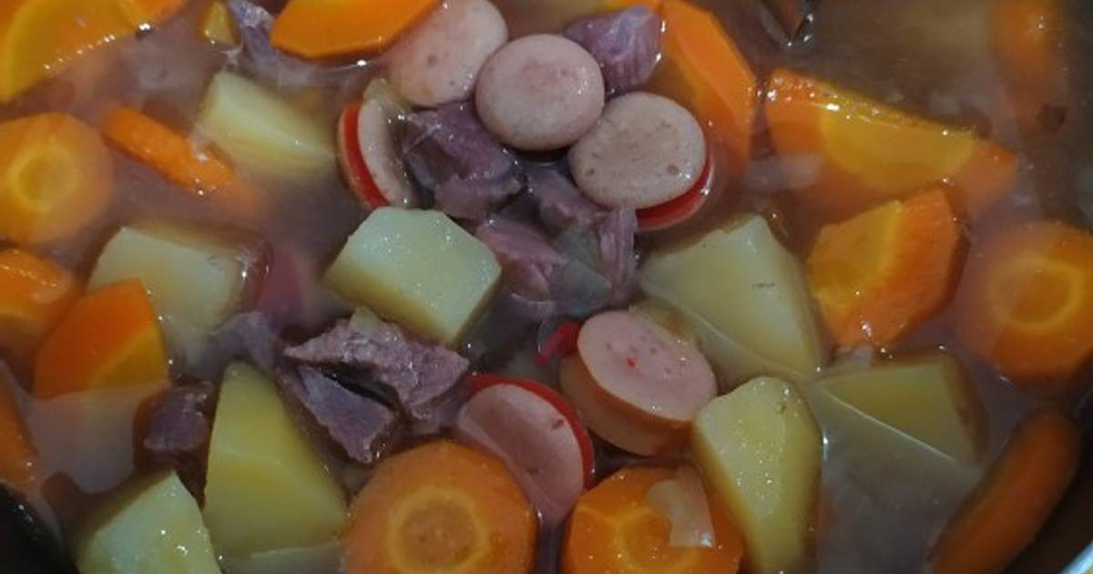 Resep Sop Sosis Daging Sapi oleh Prasilia Noerica - Cookpad