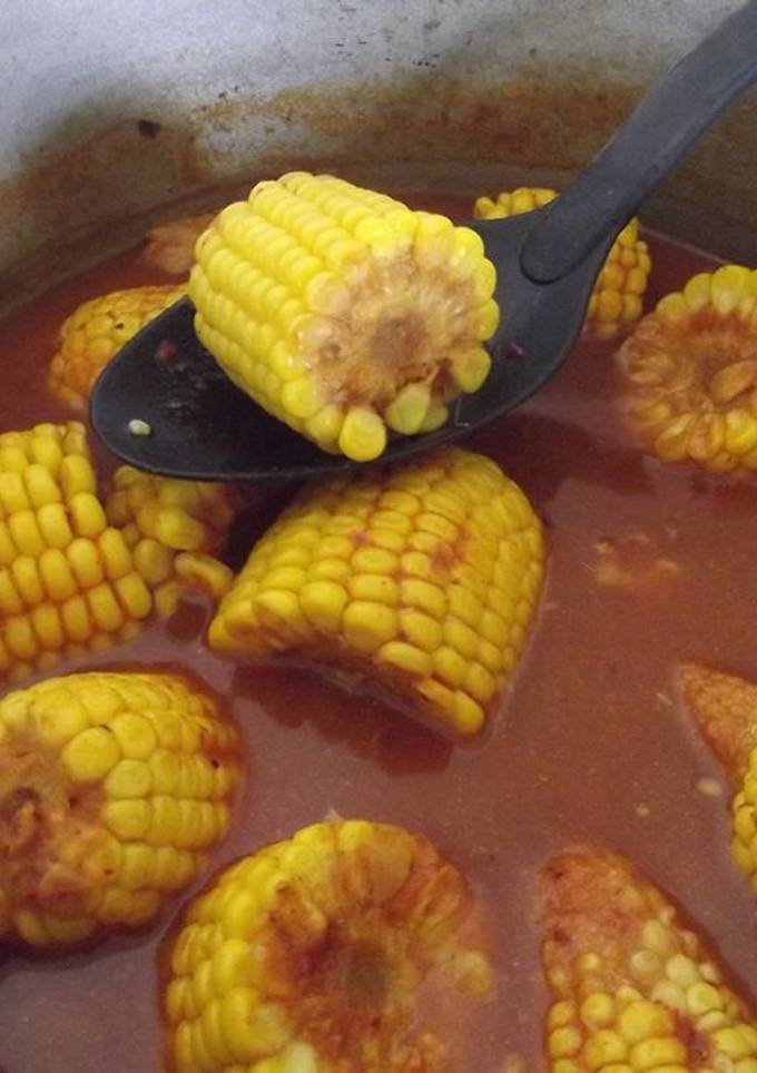 Elotes dulces con atole de chiles y epazote para comer con el olote ...