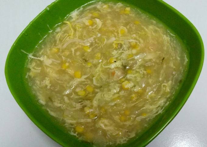 Resep Sup Jagung Udang Simple oleh Ellen - Cookpad