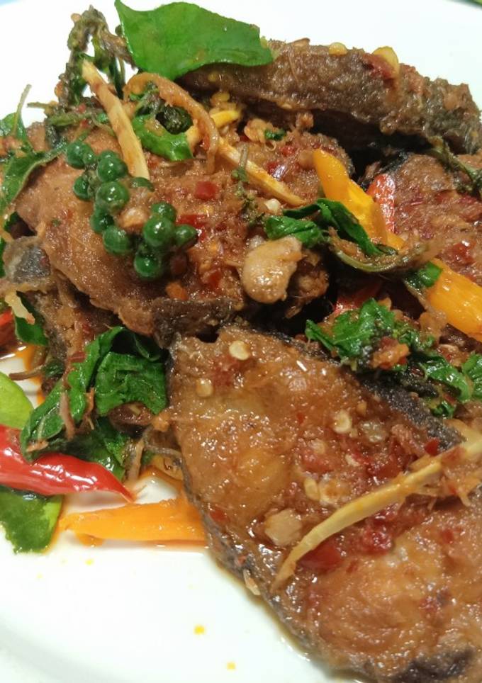 สูตร ผัดเผ็ดปลาดุก โดย Bowornlug Jane - Cookpad