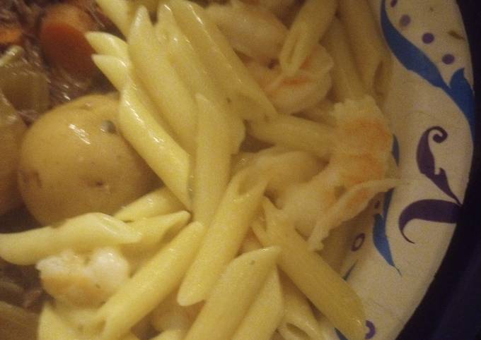 Shrimp Penne in a Garlic Butter Sauce Recipe by skunkmonkey101 - Cookpad