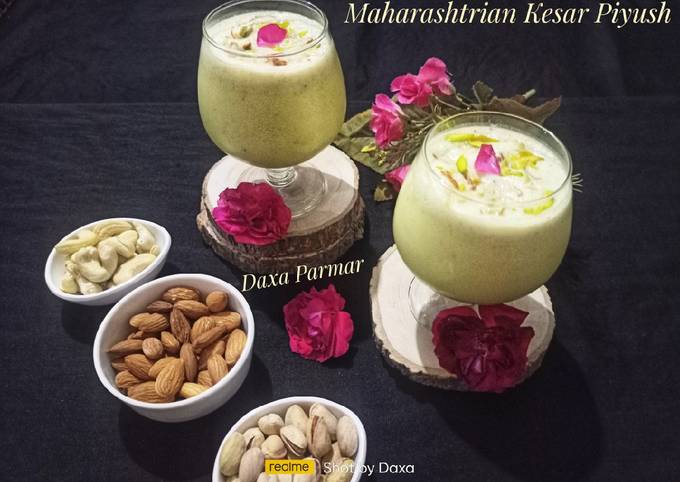 Maharashtrian Kesar Piyush Recipe by Daxa Parmar - Cookpad