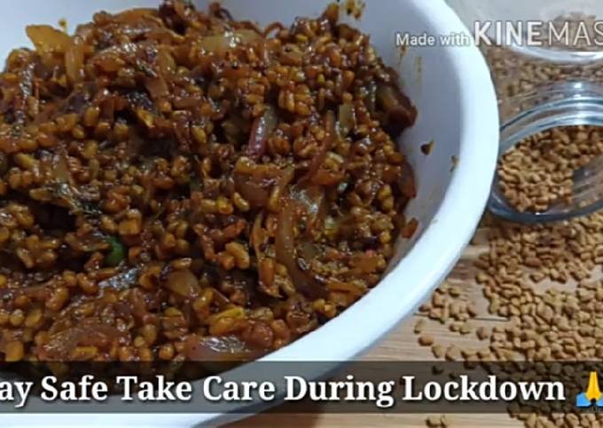 Lockdown Special Methi Dane ki Sabji fenugreek Seeds ki sabji Recipe by ...
