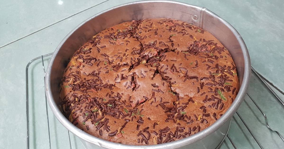 Resep Sponge cake coklat meses oleh nancy - Cookpad