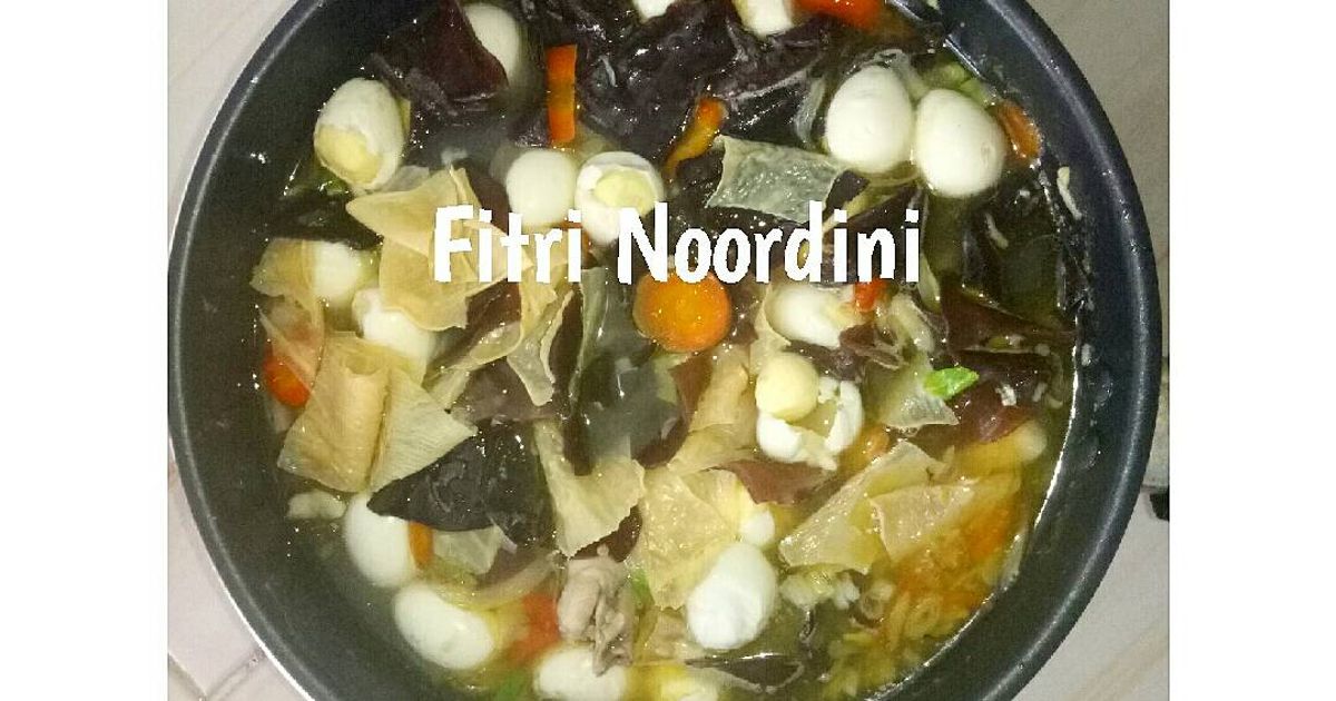 Resep sup jamur saus tiram rumahan enak dan mudah - Cookpad