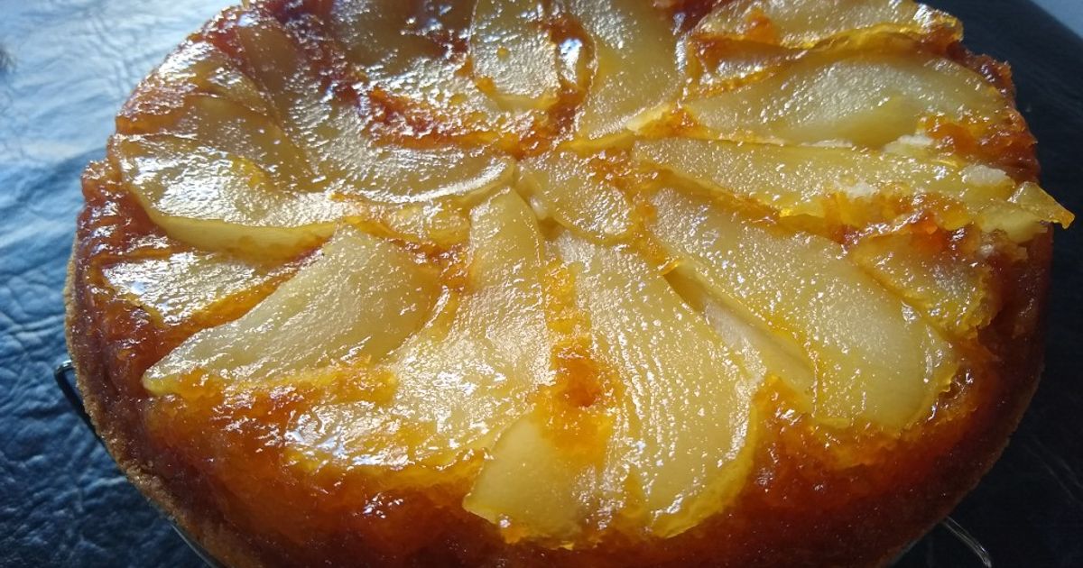Torta Invertida De Pera Receta de Veronica Tuñon