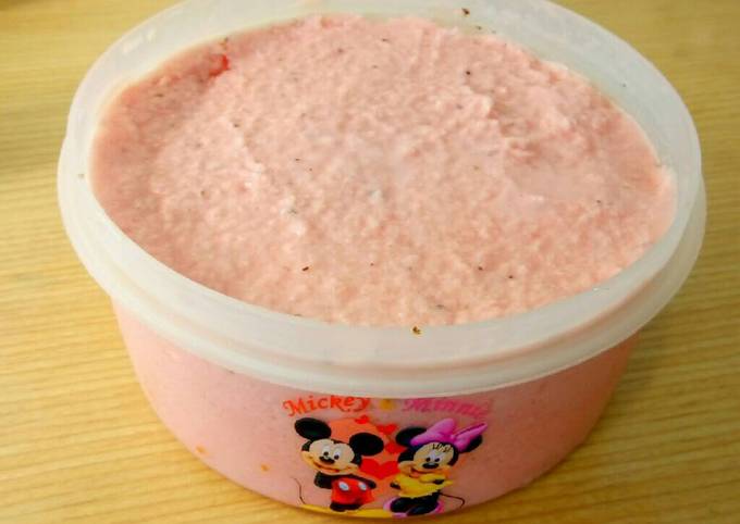 Resep Es cream semangka rumahan oleh Mia Shary - Cookpad