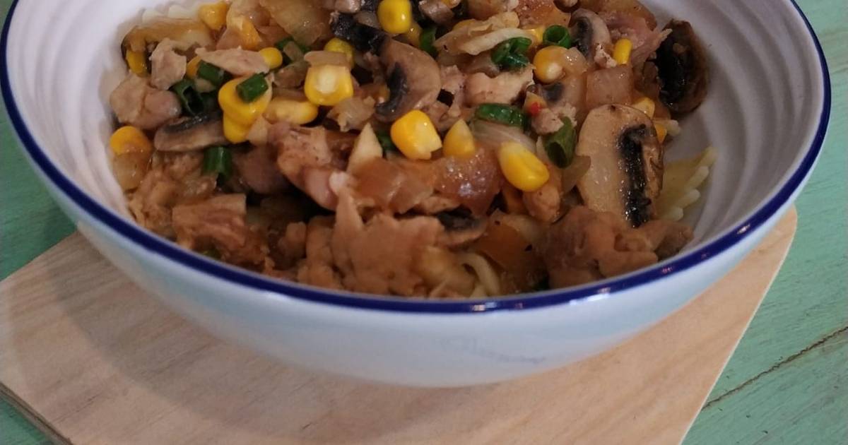 Resep Hot SPICY Chicken and Bowtie Pasta oleh None - Cookpad