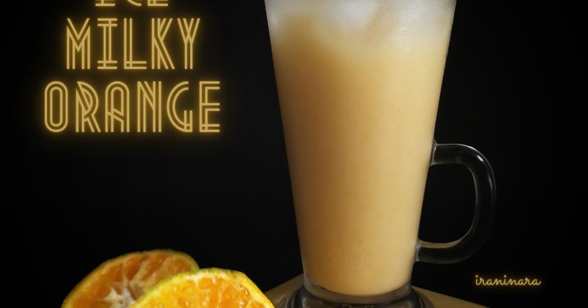 Resep Ice Milky Orange oleh irani nara - Cookpad