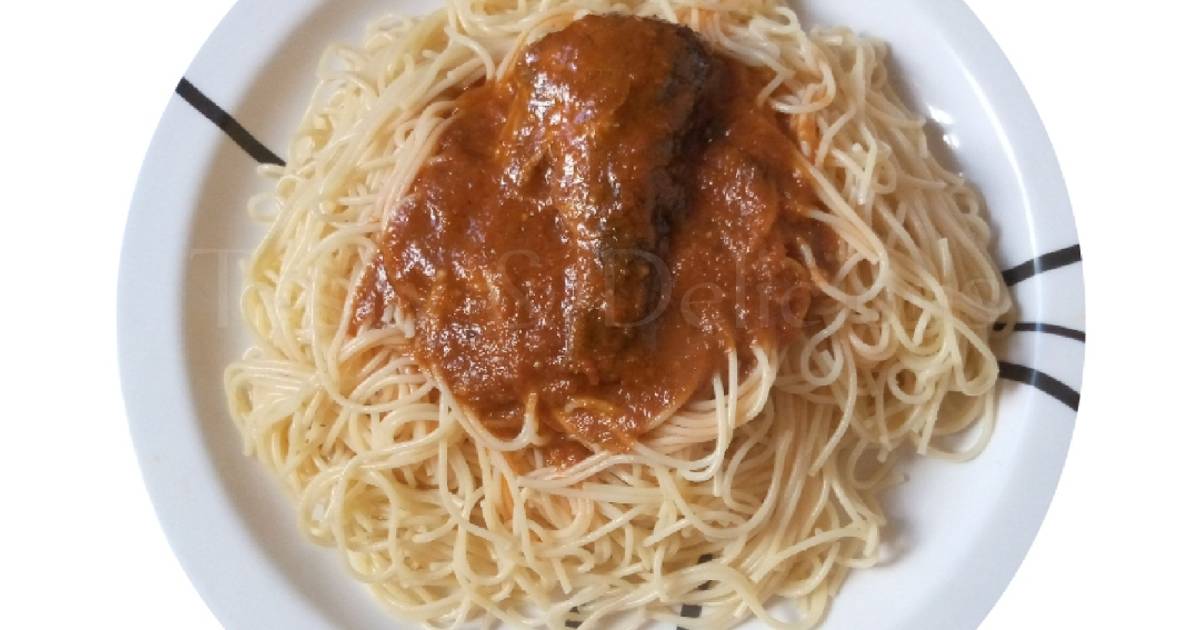 Spaghetti and Fish Stew Recipe by Tasty & Delicious - Cookpad