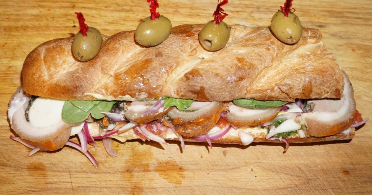 Pork Leg Roll Sandwich, Jon Style Recipe By Jon Michelena