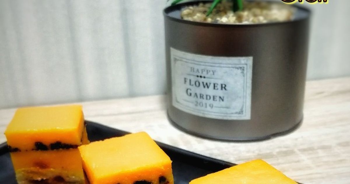 Resipi Talam Roti Butterscotch Oren oleh Aniza Bt Abu Bakar - Cookpad