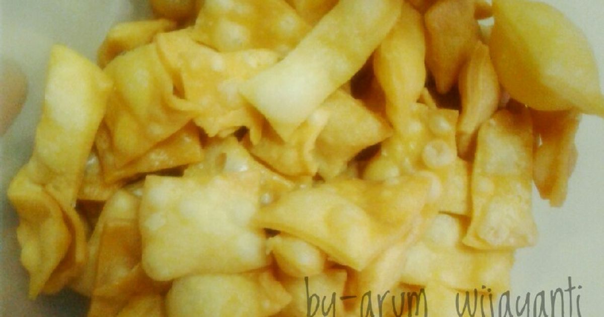 Resep Keripik Pangsit Renyah oleh Arum Wijayanti - Cookpad