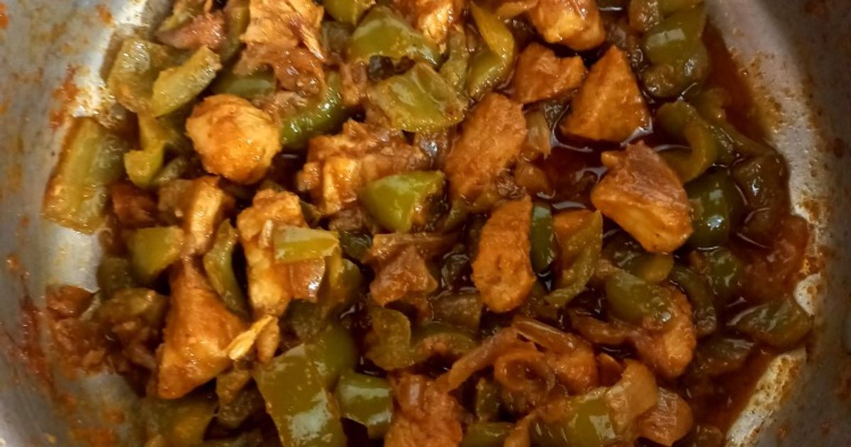 Boneless Chicken With Shimla Mirch 🍗🫑🫑🌶️🧅 Recipe by Kulsoom Bukhari ...