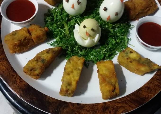 इंडियन एग स्नँक्स (Indian egg snacks recipe in marathi) रेसिपी Neeta ...