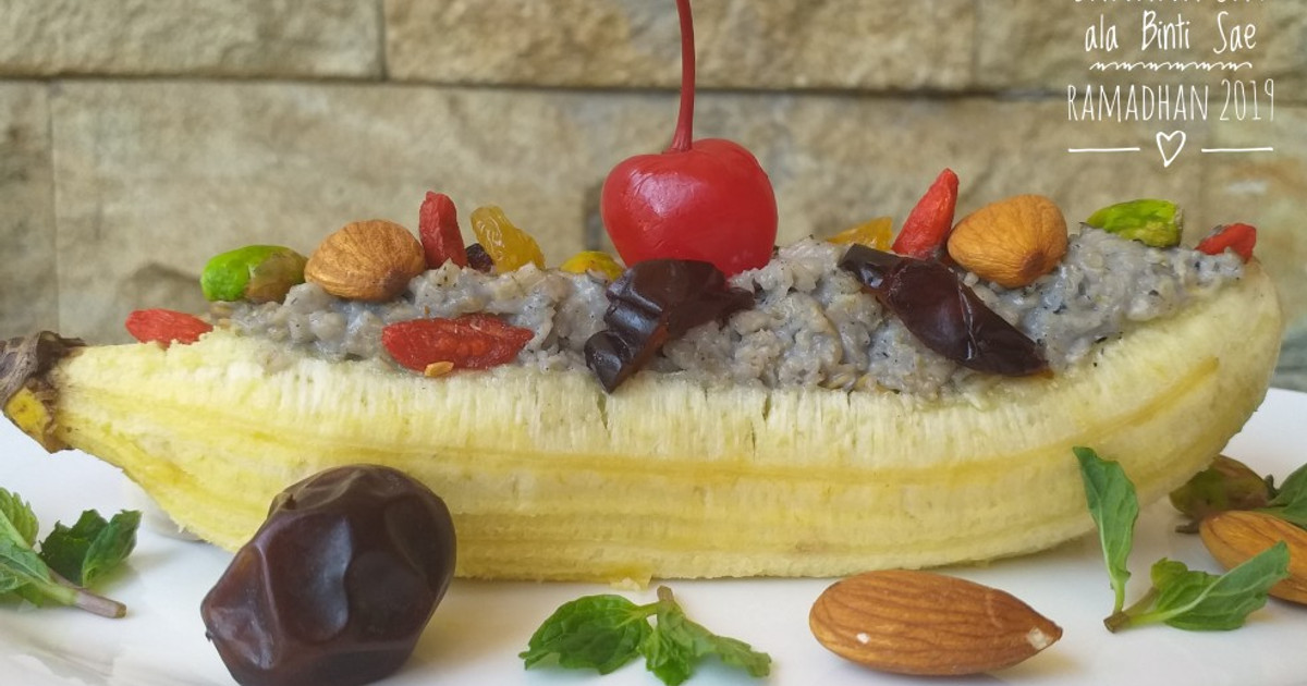 Resep Banana Oat Boat oleh Binti Sae - Cookpad