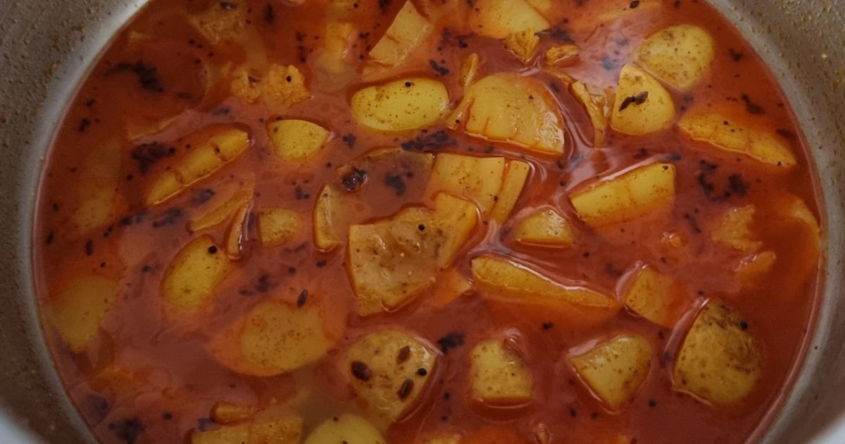 Chhoda Valu Bataka Nu Shak Recipe by Priyangi Pujara - Cookpad