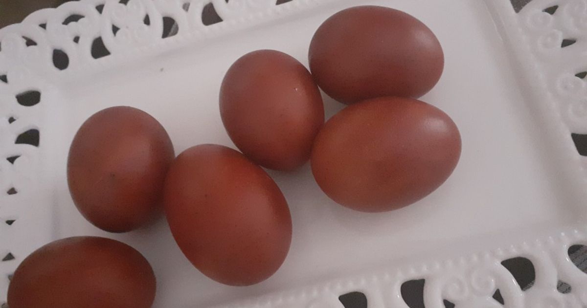 Βαμμένα κόκκινα αυγά με φύλλα κρεμμυδιού Συνταγή από τον/την PANTAN ...