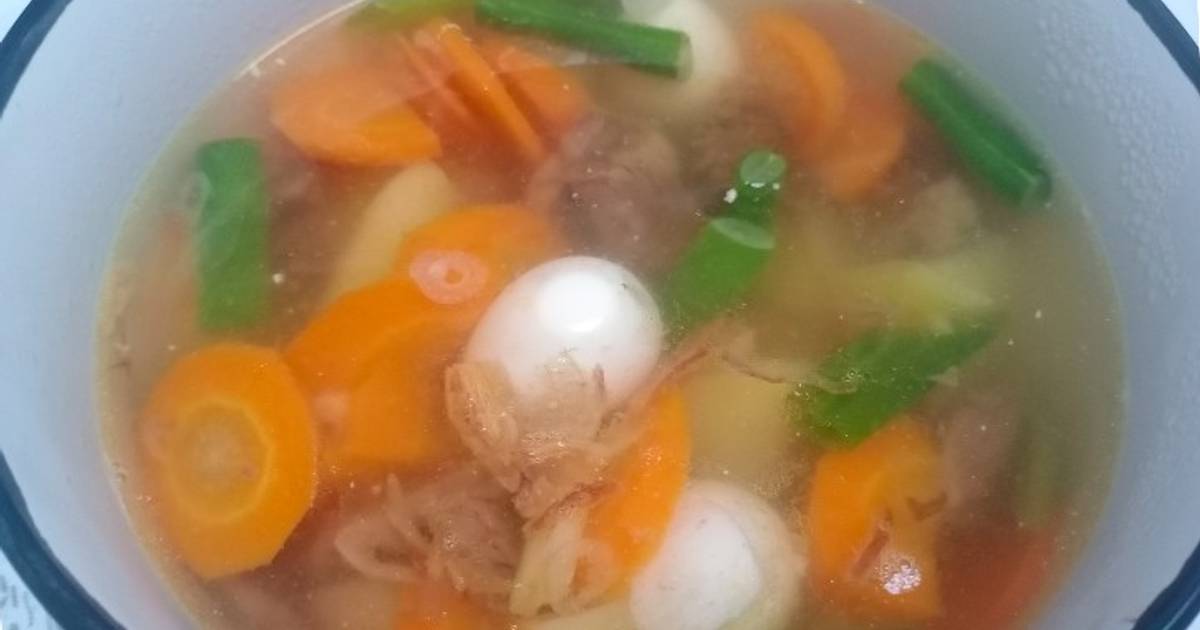 221 resep sup sehat daging enak dan mudah - Cookpad