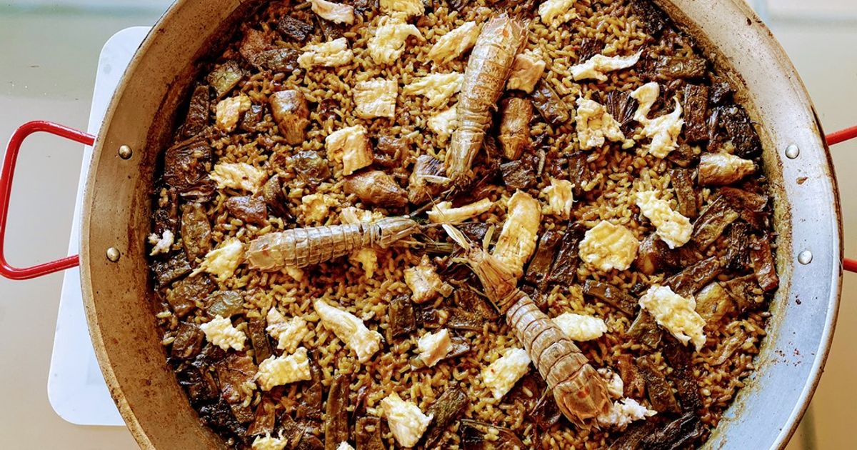 Valencian Paella With Moray Eel Recipe by Salvador Albalat