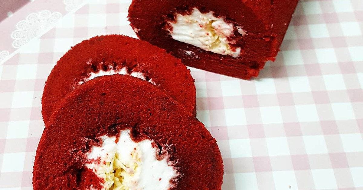 Resep Bolu Gulung Red Velvet oleh Aulia Ardiyanti - Cookpad