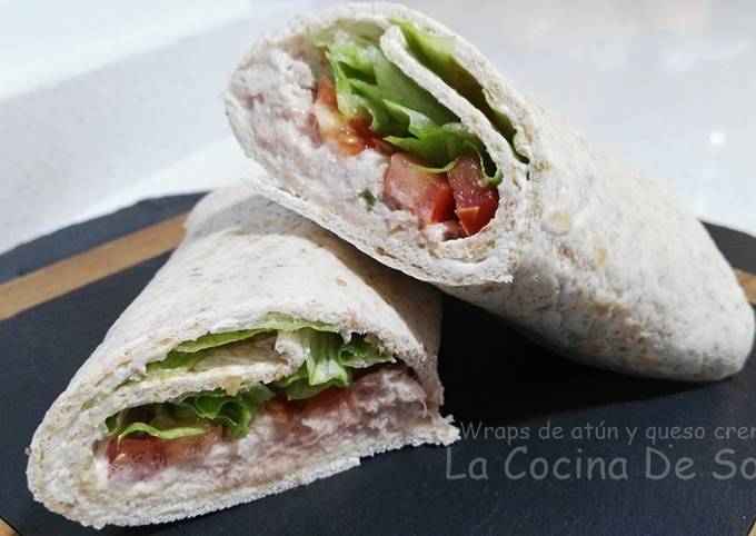Wraps de atún y queso crema Receta de La Cocina De Sole- Cookpad