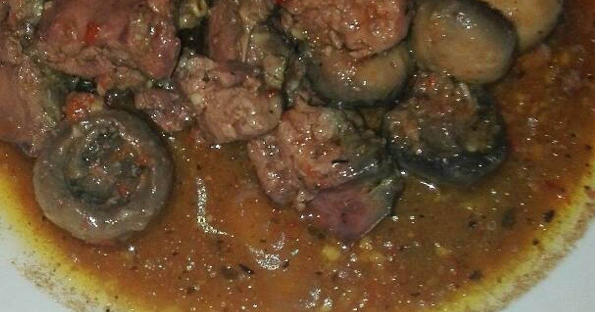 Higadito De Pollo Con Champiñones En La Olla Gm G Receta de Mari Ramos ...