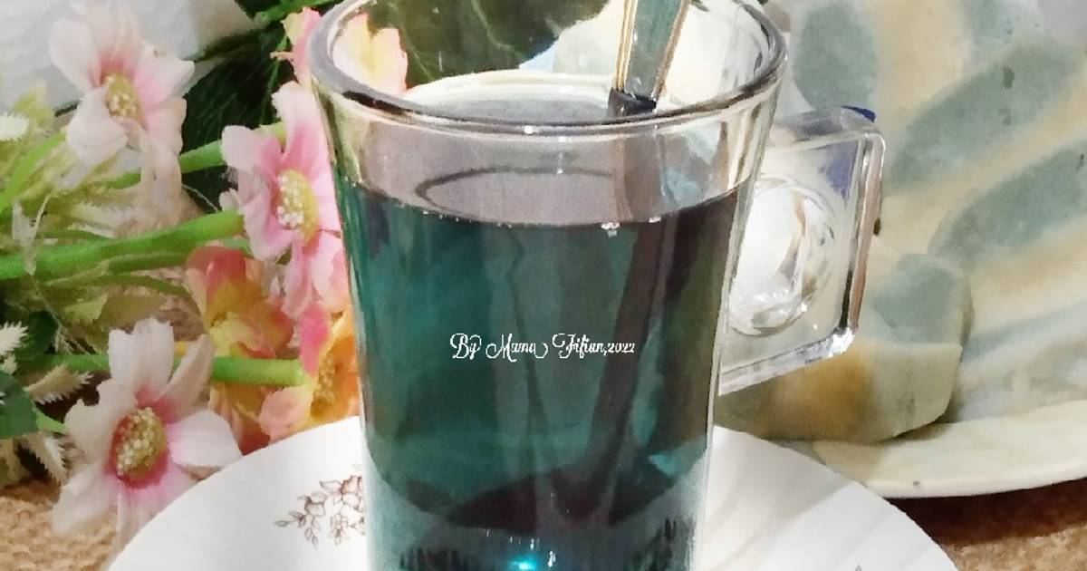 Resep Teh Bunga Telang Gula Batu oleh Lanjarsih/Mama Fifian ( MasakanRumahan) - Cookpad