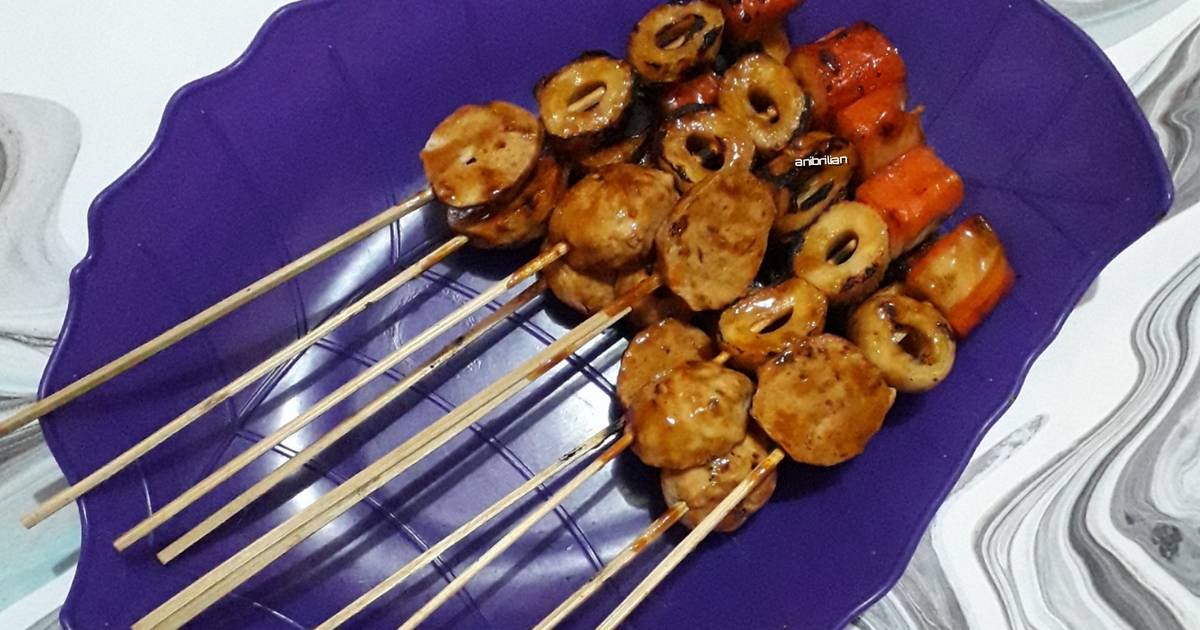 Resep Sate seafood rumahan oleh Ani Brilian - Cookpad