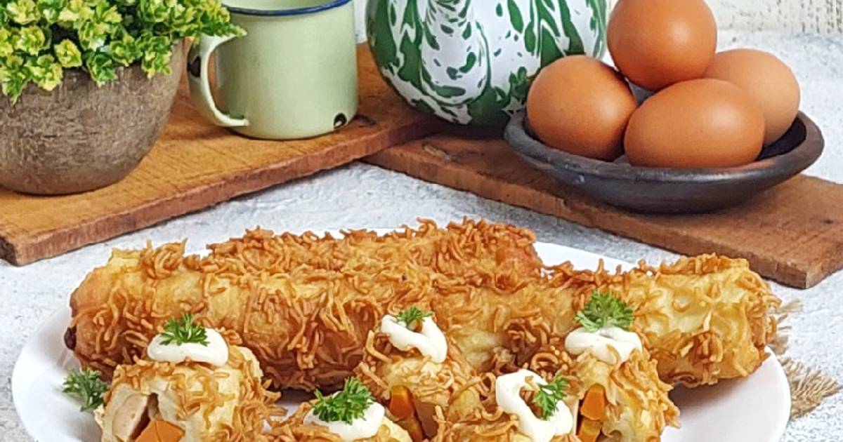 Resep Roll isi wortel dan sosis oleh elvira Agustina - Cookpad