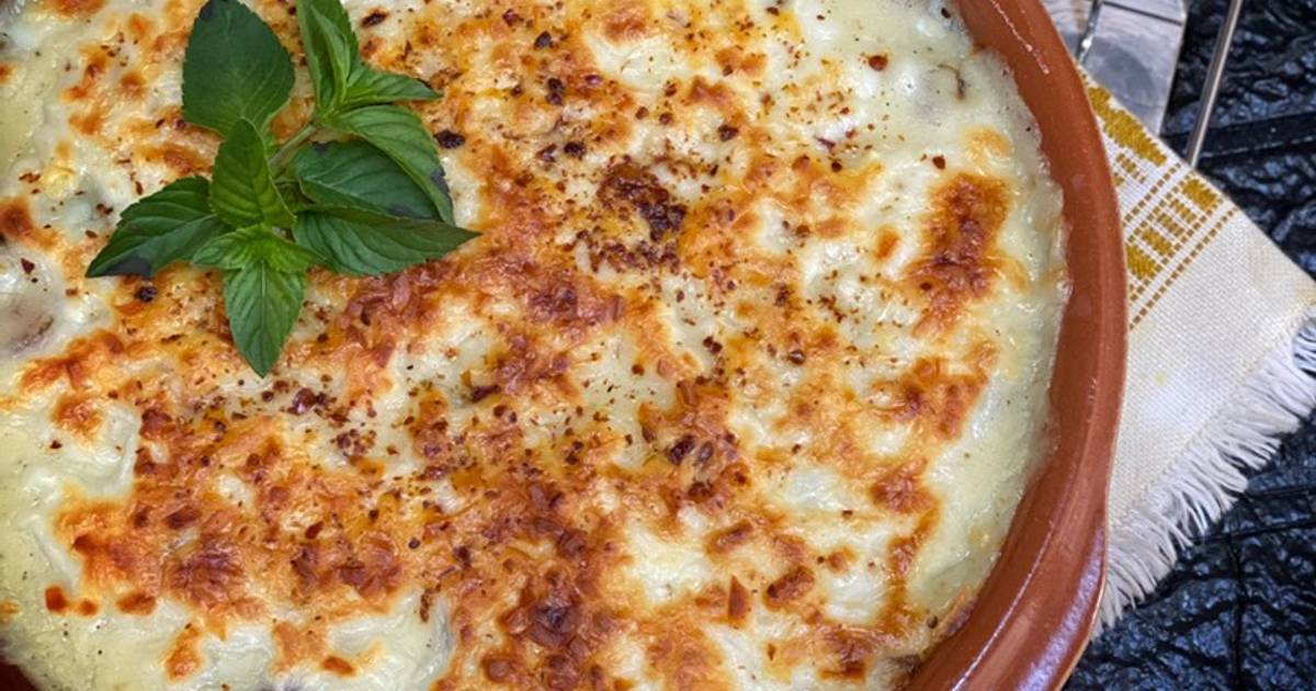 طريقة عمل أرز بالبشاميل بالفخار على اصولها بطريقة سهلة وسريعة من rana.f ...