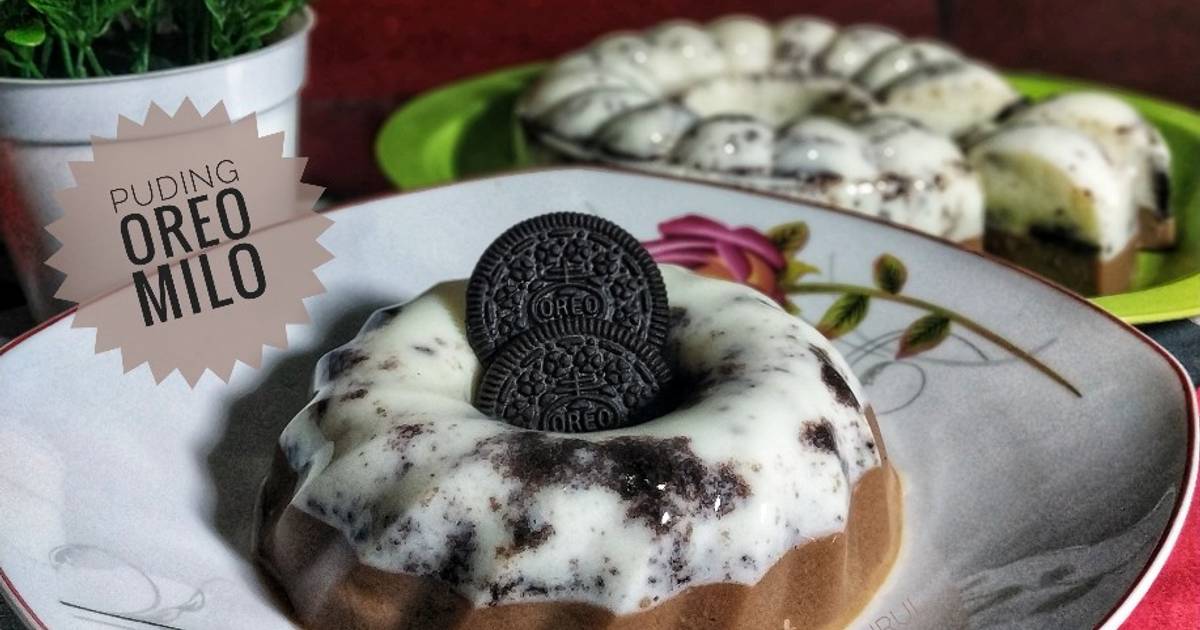 Resep Puding Oreo Milo oleh Dera Nurul Yusuf - Cookpad